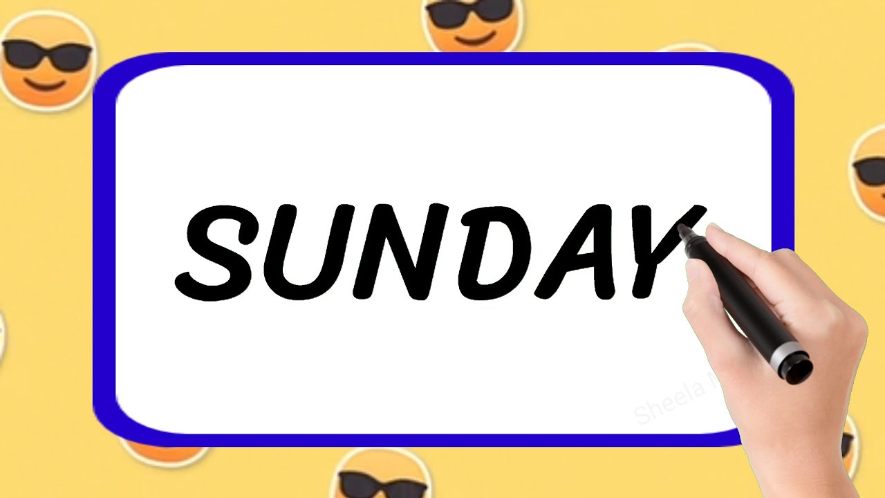 Sunday Monday Tuesday spelling | nursery rhymes | days of the week ...
