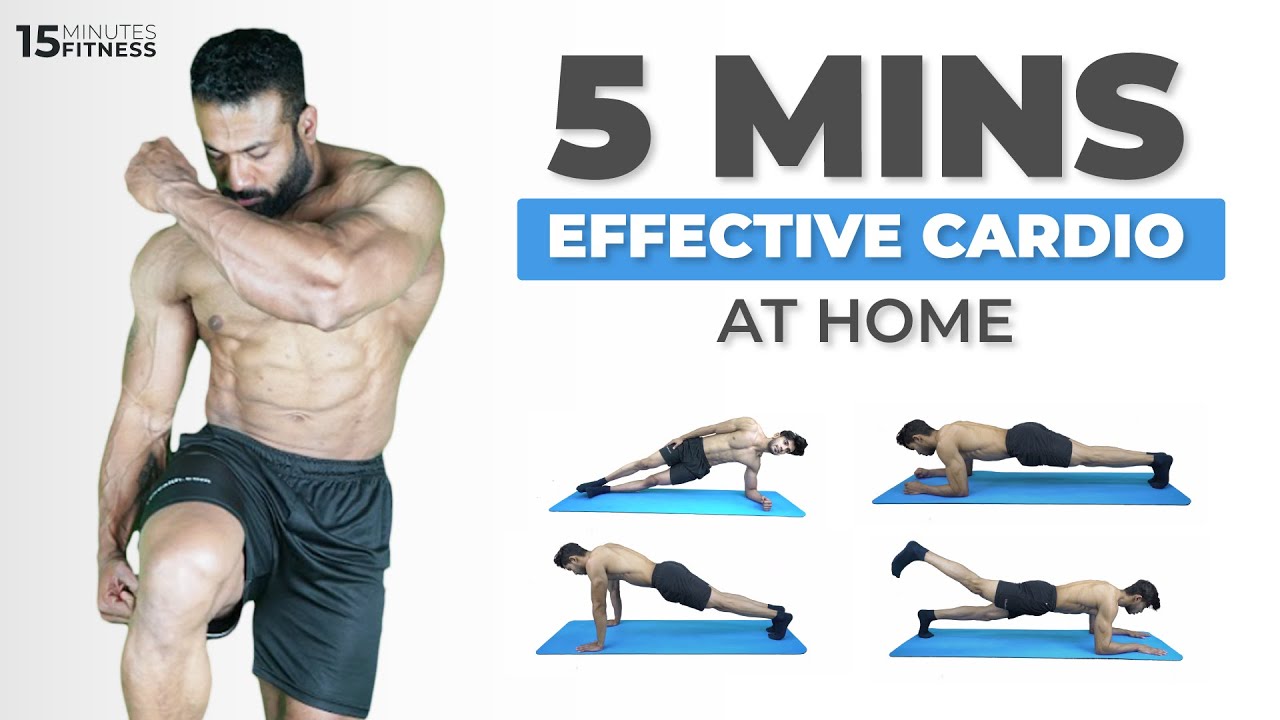 5 Mins for CARDIO | 5 Best Cardio Exercises You Can Do Anywhere. - YouTube