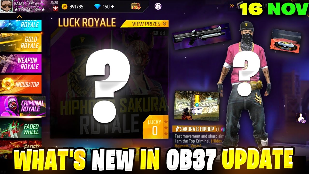 New Patch Update After ob37 Update 16 November 🤯 || Free Fire Max 🔥 ...
