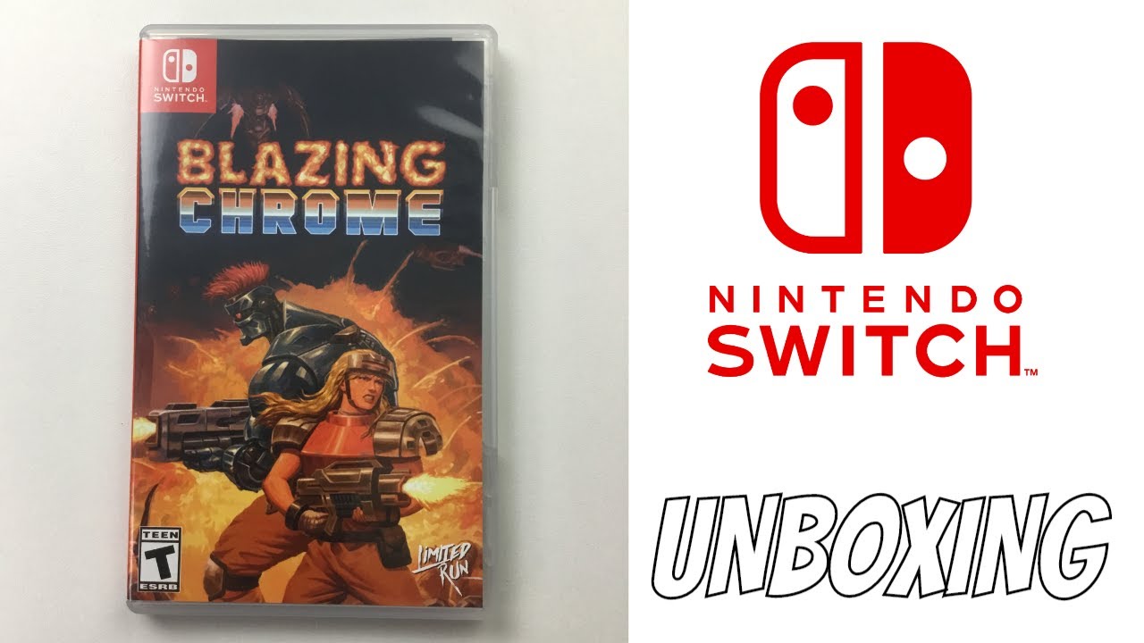 BLAZING CHROME GAME UNBOXING - YouTube