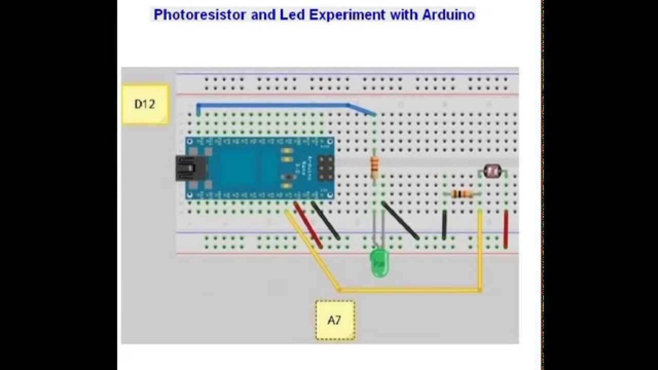 Photoresistor and Led Experiment with Arduino - YouTube