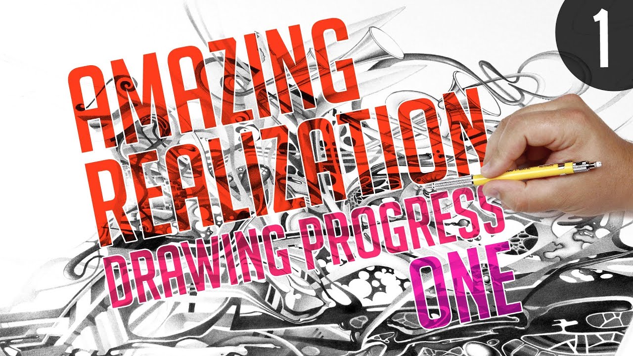 "Amazing Realization" Progress ONE - Time-Lapse Crazy Detailed Pencil ...
