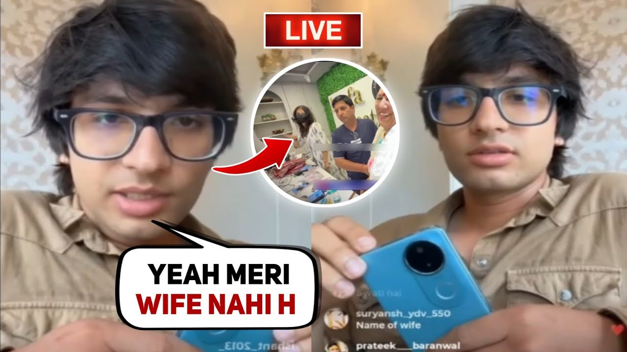 Sourav Joshi Live REACT ON his wife's face reveal | Sourav Joshi ki shadi | Sourav Joshi ki wife ...