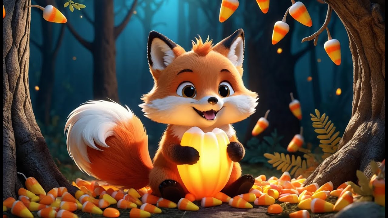 Fluffy Fox and the Candy Corn Forest | Sweet Adventure Song for Kids ...
