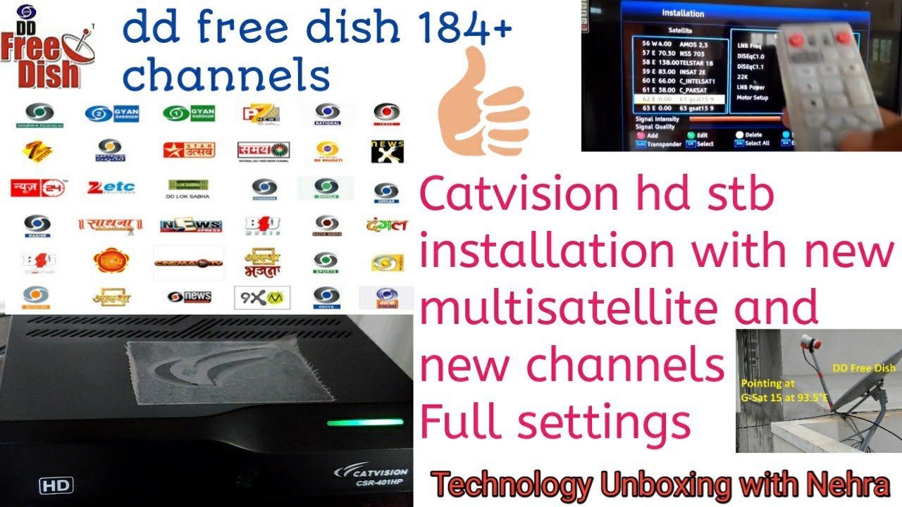 catvision set top box installation - YouTube