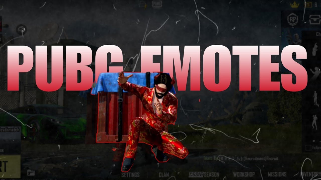 PUBG UNEDITED EMOTES CLIPS IN MOST DEMANDING SET - PUBG EMOTES PACK ...