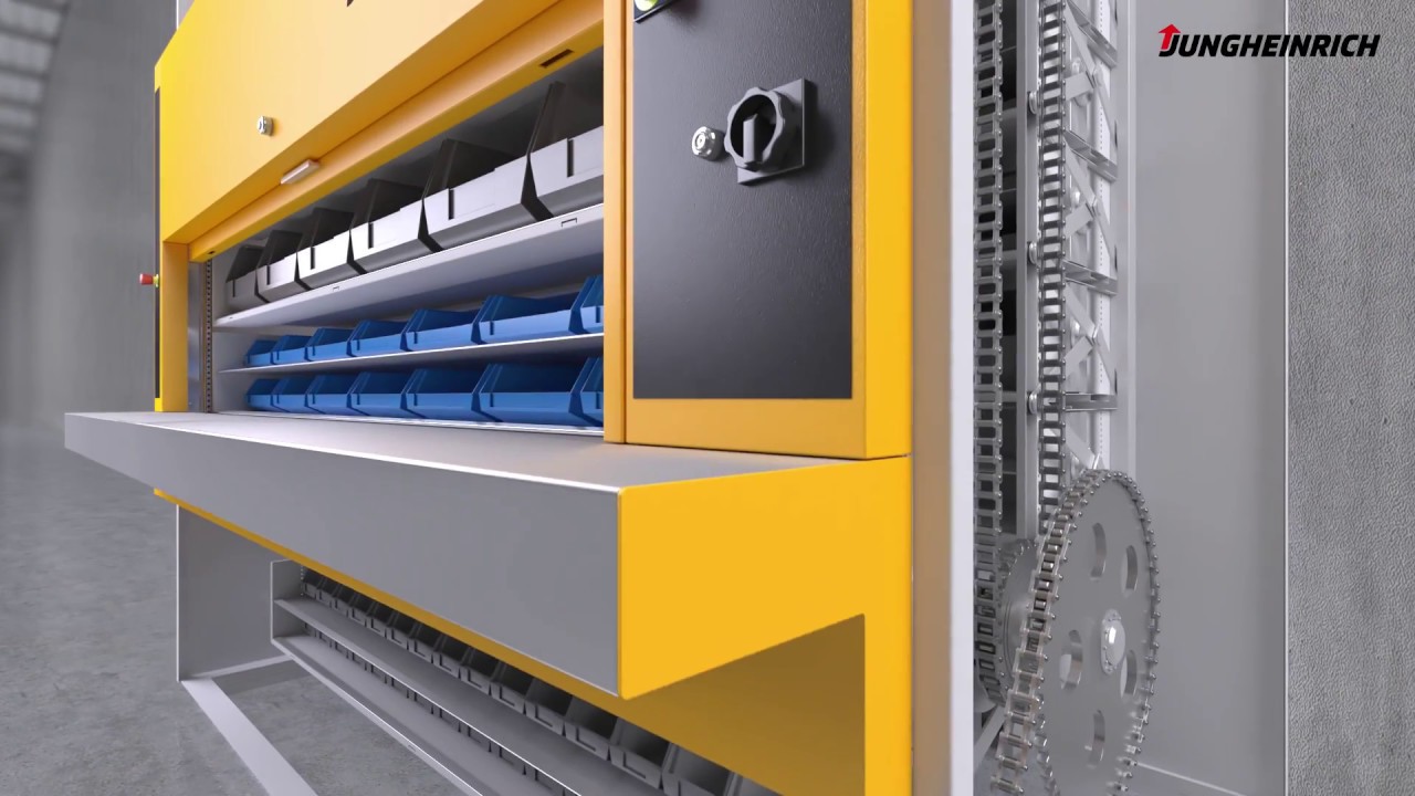 Paternoster PRK Verticaal carousel systeem - Jungheinrich - YouTube
