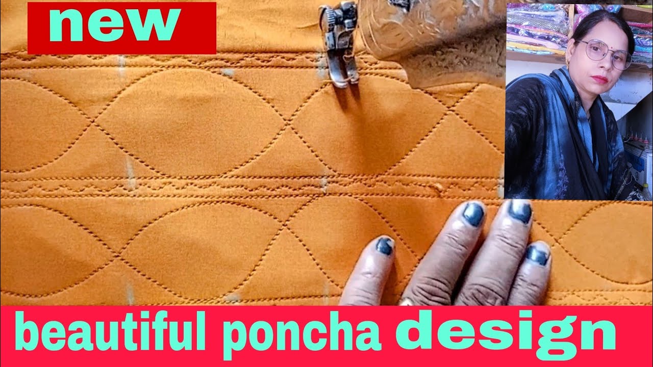 New poncha design/beautiful poncha design - YouTube