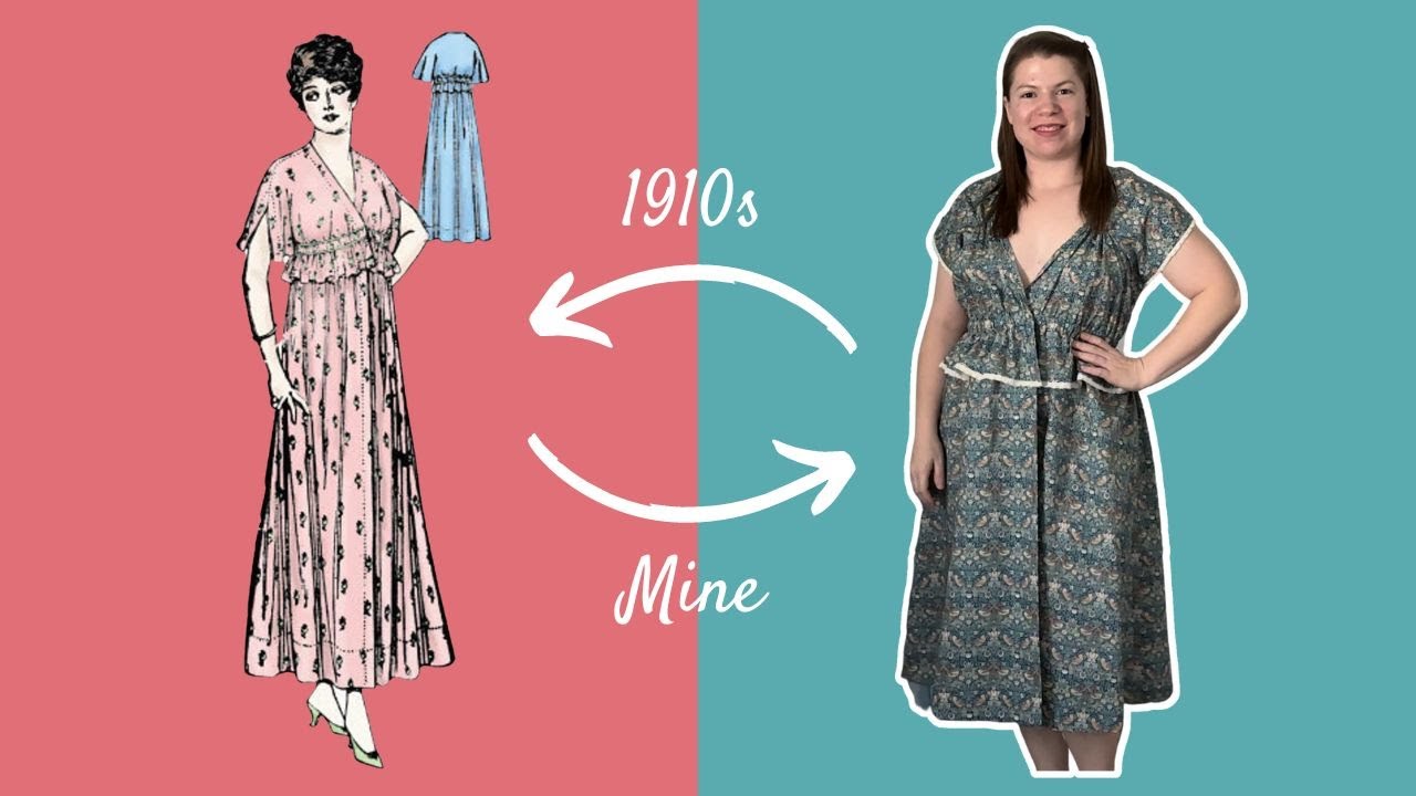 Sewing a 1910s Negligee || Pattern Hacking - YouTube