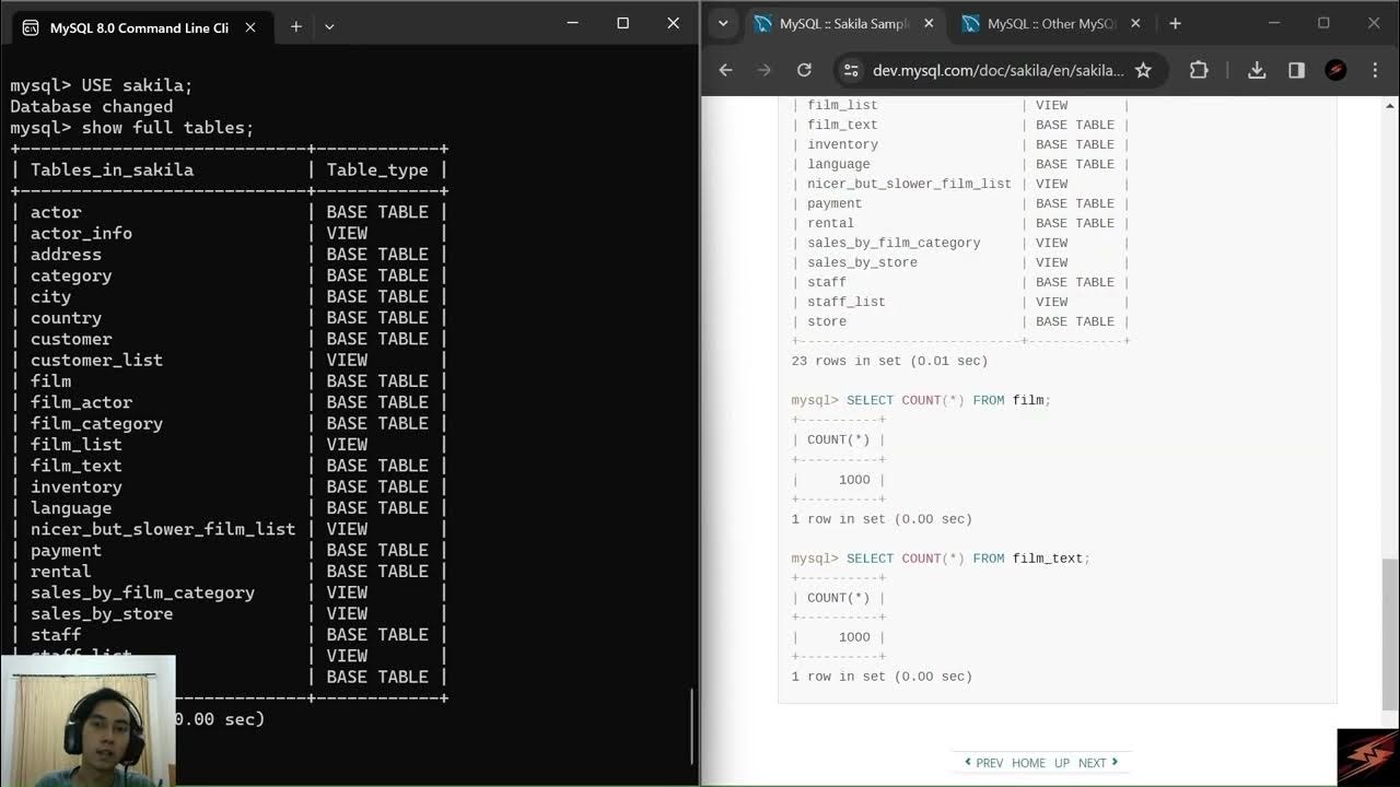 Cara install database sample sakila MySql - YouTube