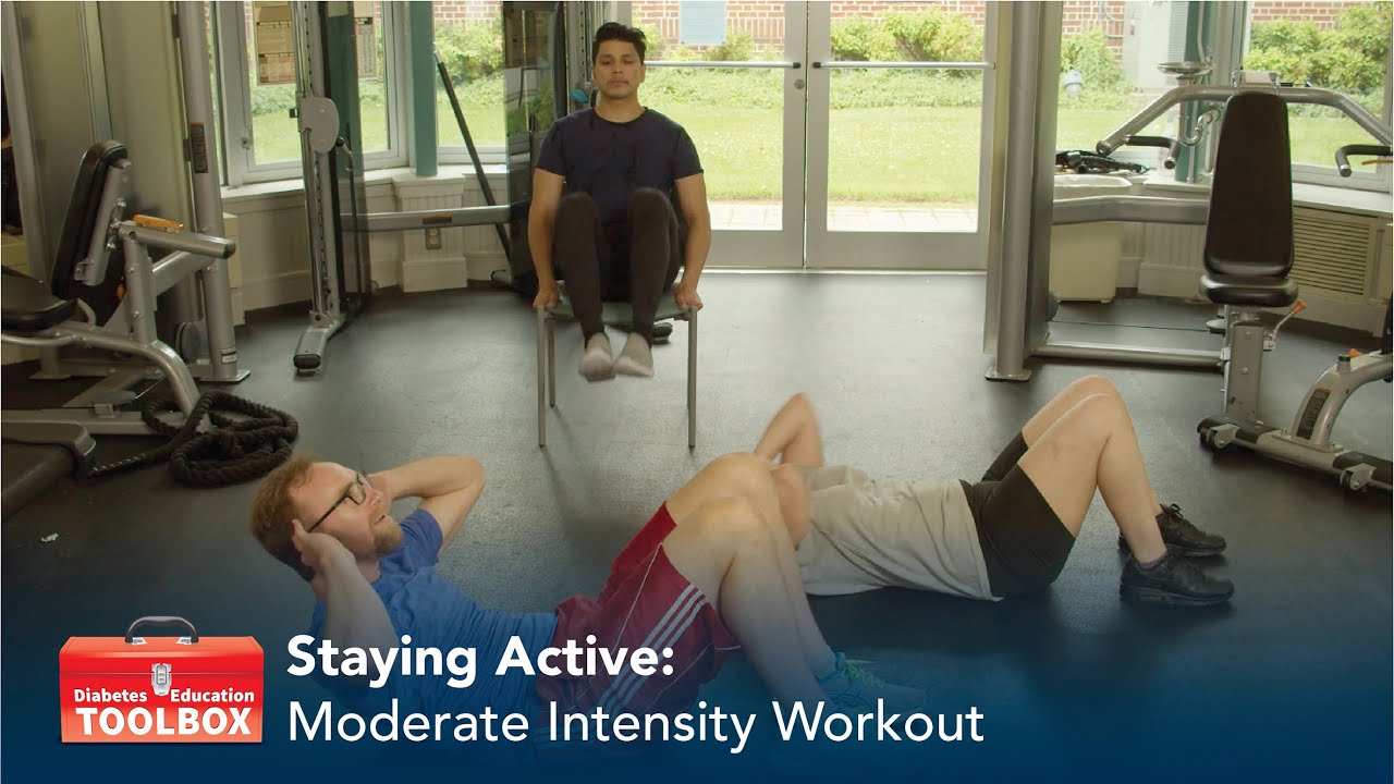 Staying Active: Moderate Intensity Workout - YouTube