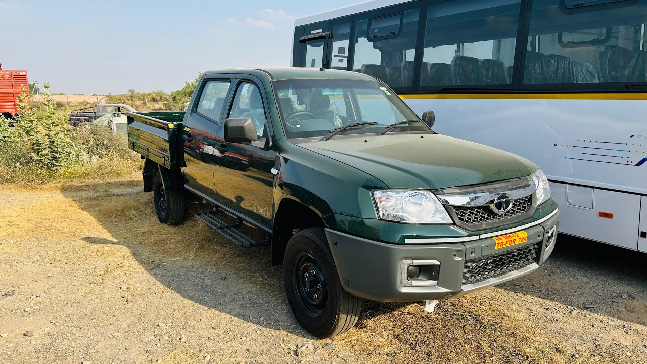 Tata Yodha 4x4 Crew Cab BSF Green 2025 Model Review (Price, Features, Mileage) - YouTube