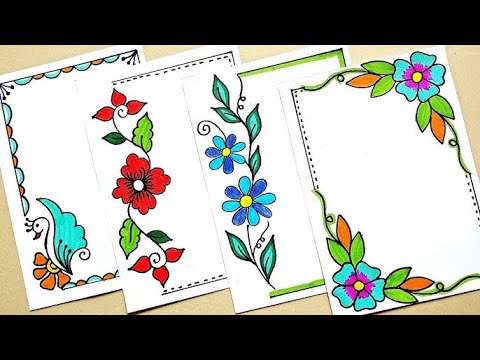 Borders + Colorful Design for Kids School project work|Project work ...