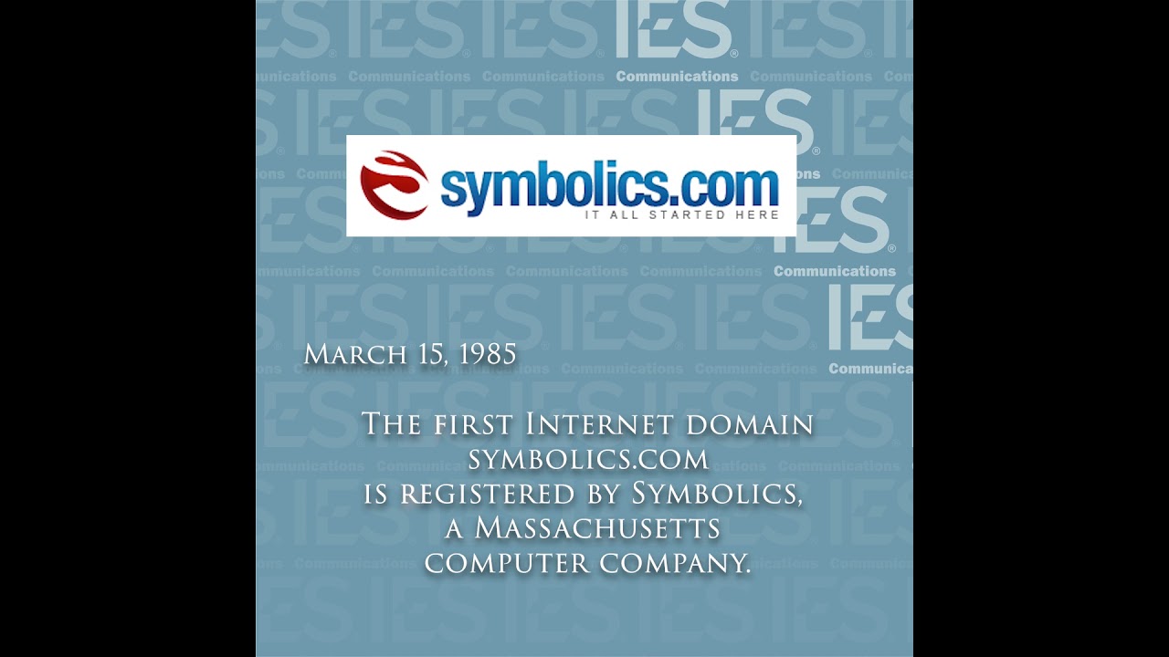 March 15, 1985: The first internet domain is registered - YouTube