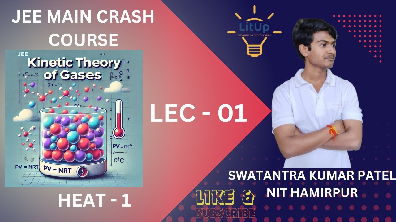 JEE MAIN CRASH COURSE 2025 - PHYSICS - HEAT 1 (KINETIC THEORY OF GAS ...