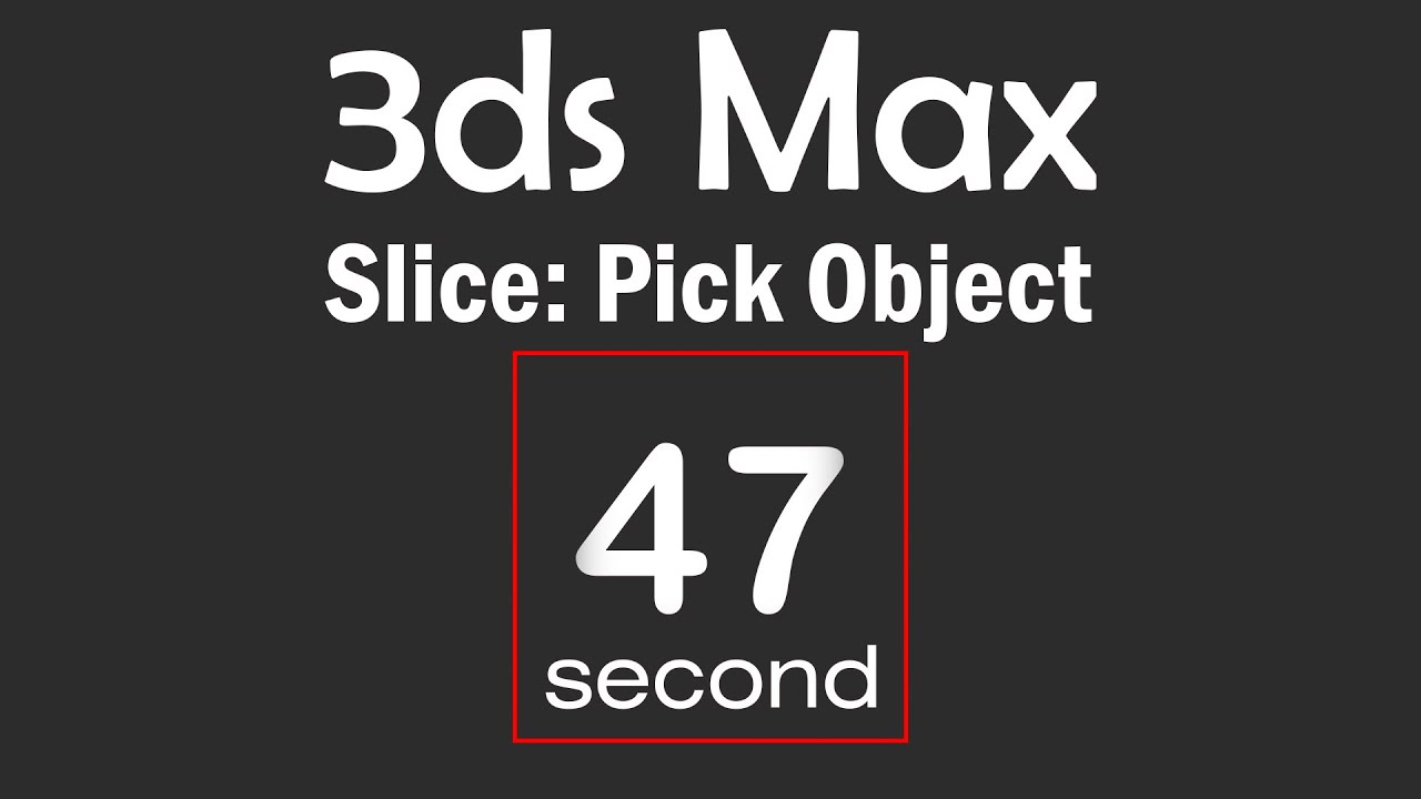 3ds Max 2023: Modifier Slice, Pick Object - YouTube