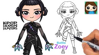 How to Draw Mira | KPop Demon Hunters | Safe Videos for Kids