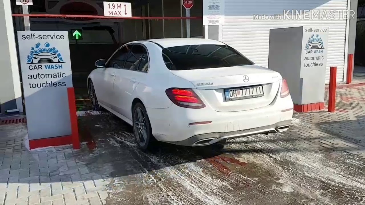 Mercedes E350d 2019 Car wash automatic touchless smart 360 polishing ...