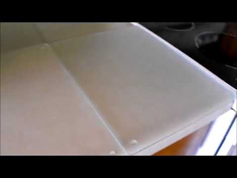 How to make Heat and break resistant kitchen glass counter top in 5 minutes