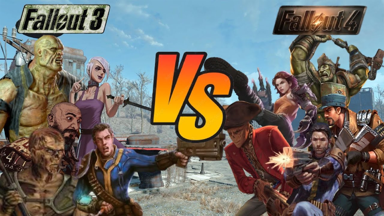 Companions Fallout 3 VS Companions Fallout 4 | Fallout 4 NPC Battles ...