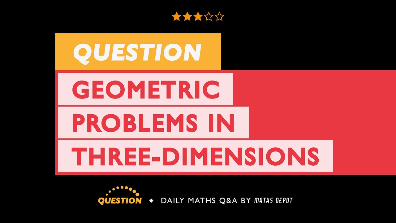 Applying PYTHAGORAS and TRIGONOMETRY in 3-dimensions - YouTube
