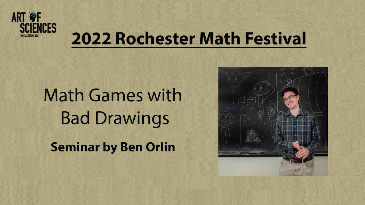 RMF 2022 Ben Orlin Seminar: Math Games with Bad Drawings - YouTube