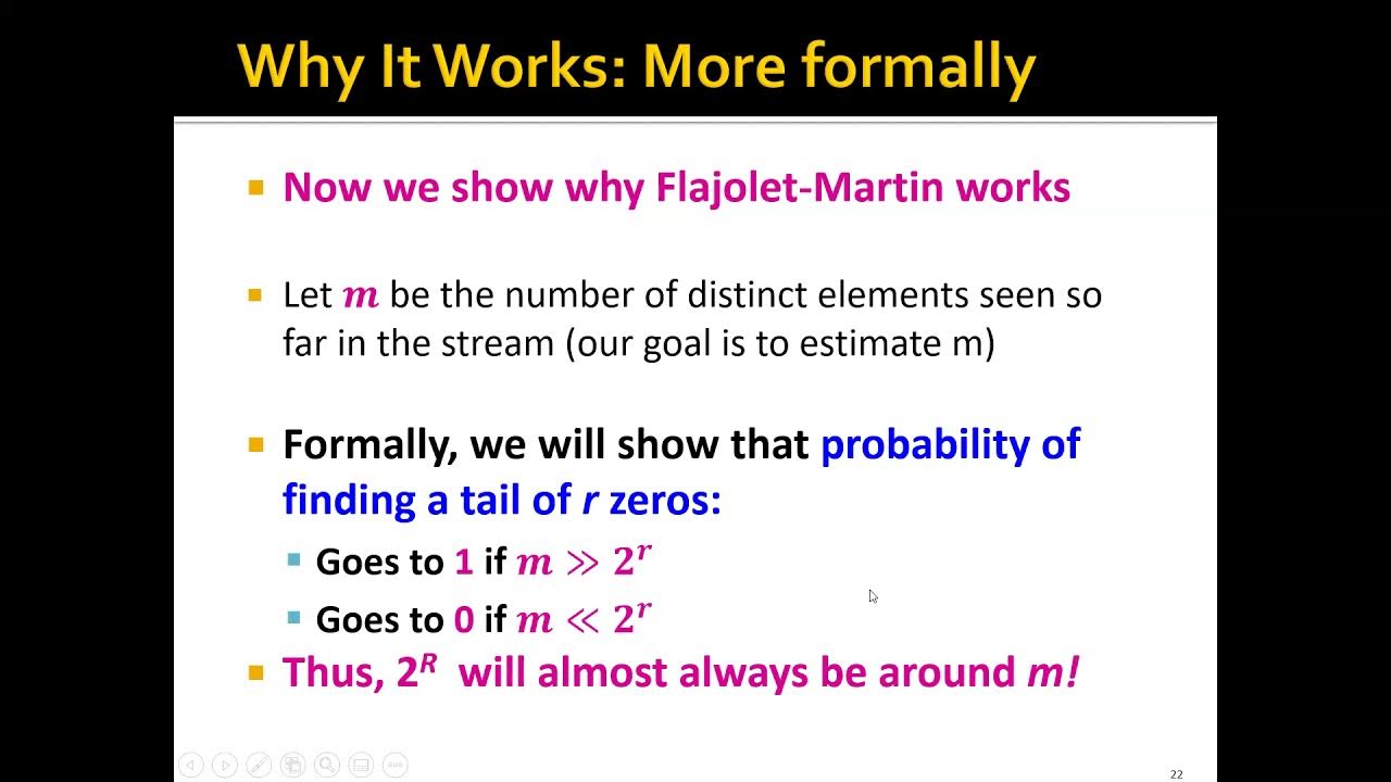 Week 12: Mining Data Streams - Part 8: Counting Distinct Elements - YouTube