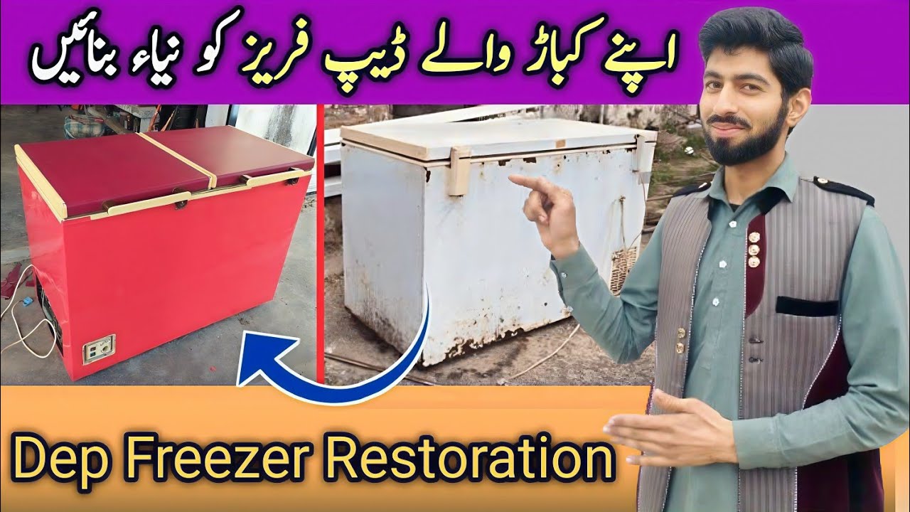 Completely restore an old rusty deep freezer | deep freezer body ...