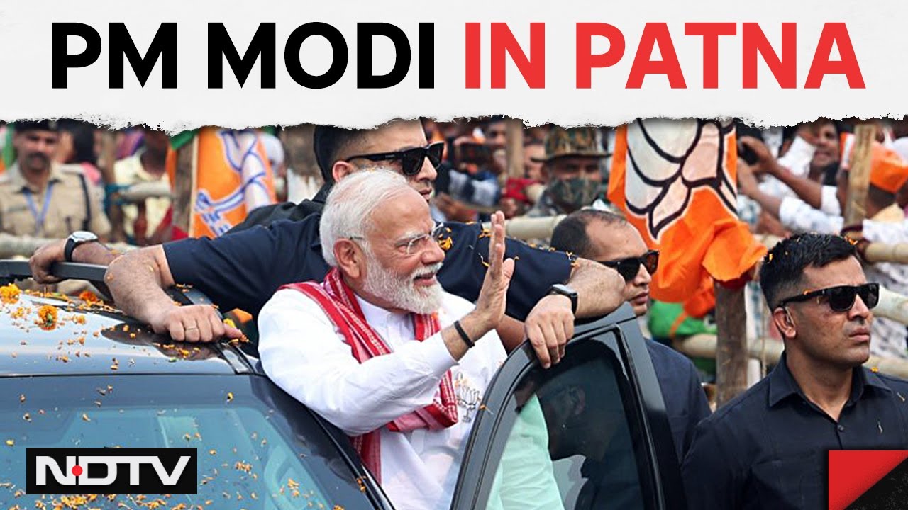 PM Modi Live In Patna | PM Modi's Roadshow In Patna, Bihar | Lok Sabha ...