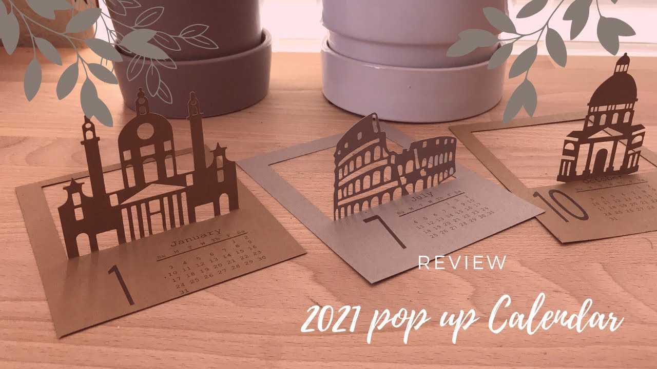 Review 2021 Pop Up Calendar - YouTube