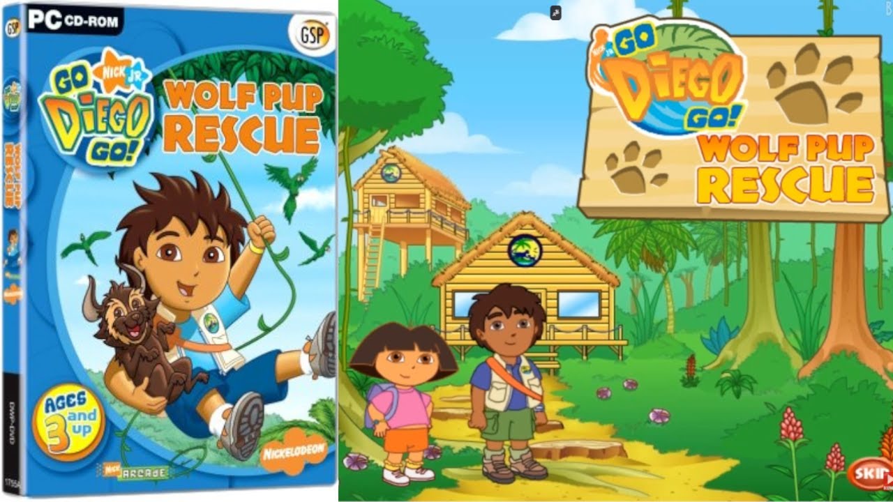 Dora the Explorer : Go Diego Go! Wolf Pup Rescue (PC, 2006) longplay ...