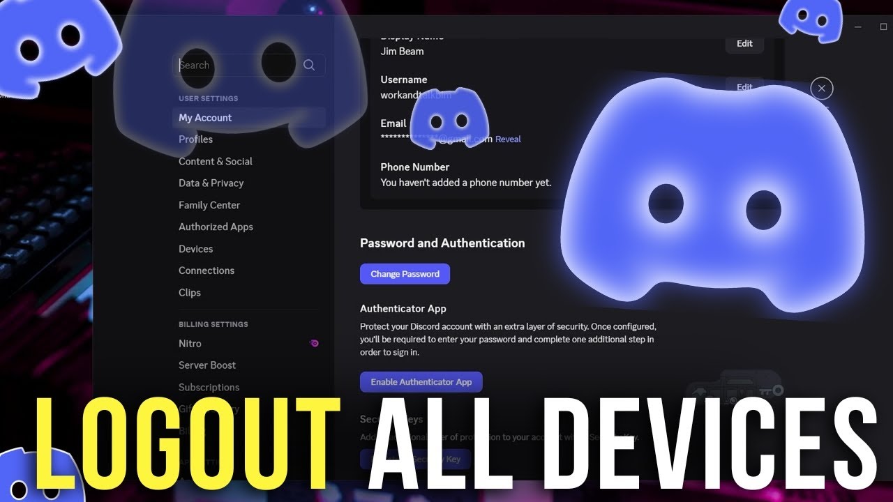 How to Log Out of Discord on All Devices by Changing Your Password ...