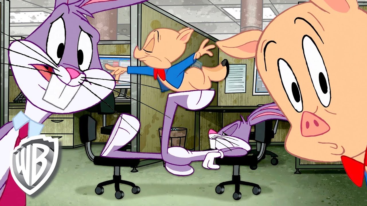 Looney Tunes en Español | Bugs Bunny y el Cerdito Porky en el trabajo ...