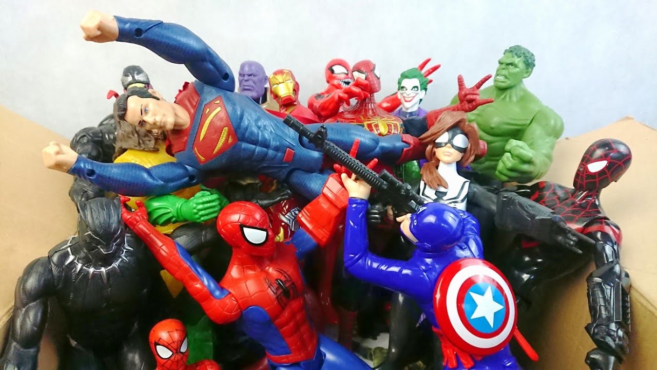 Find of superhero avengers dc,spiderman cartoon vs black panther,thanos ...