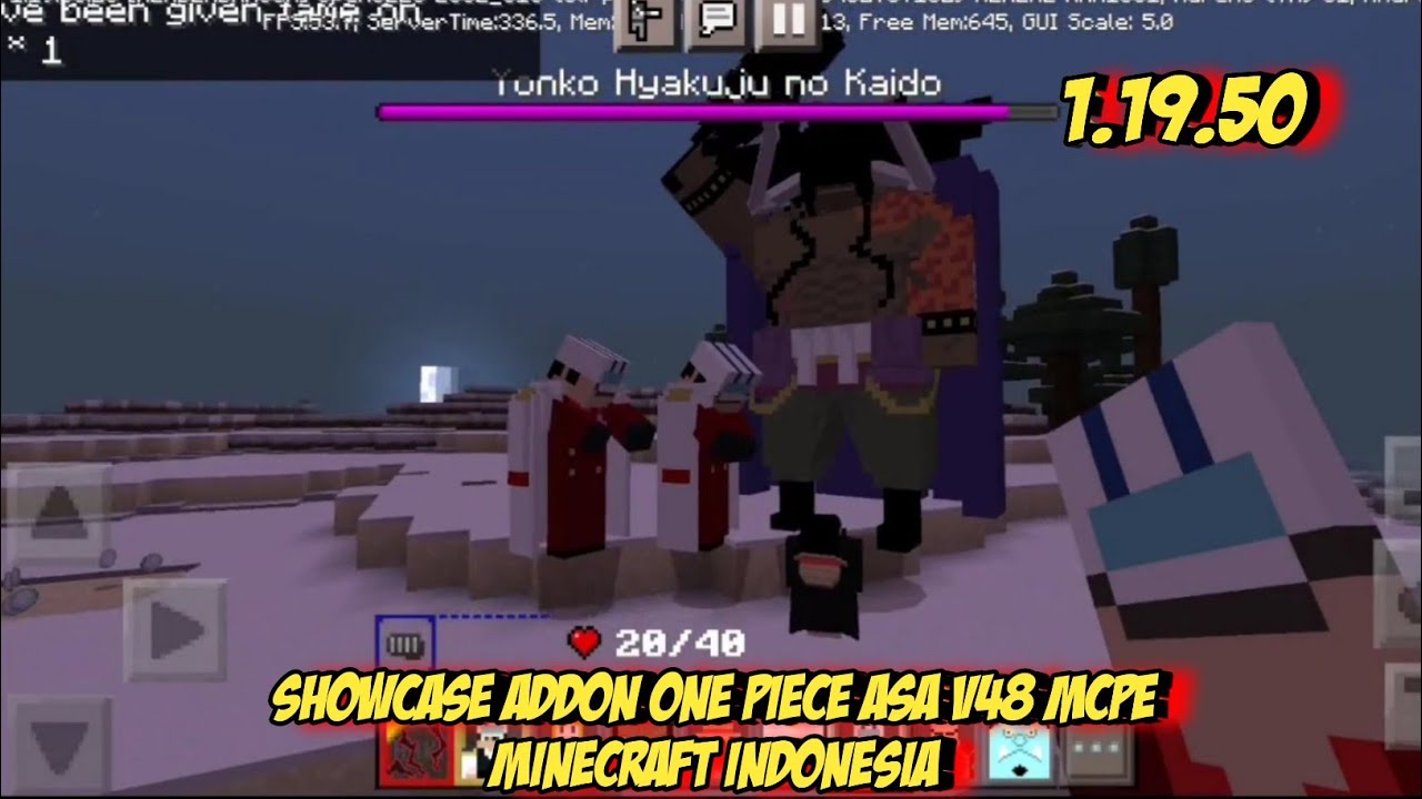 Showcase Addon One Piece Asa V48 MCPE Minecraft Indonesia - YouTube
