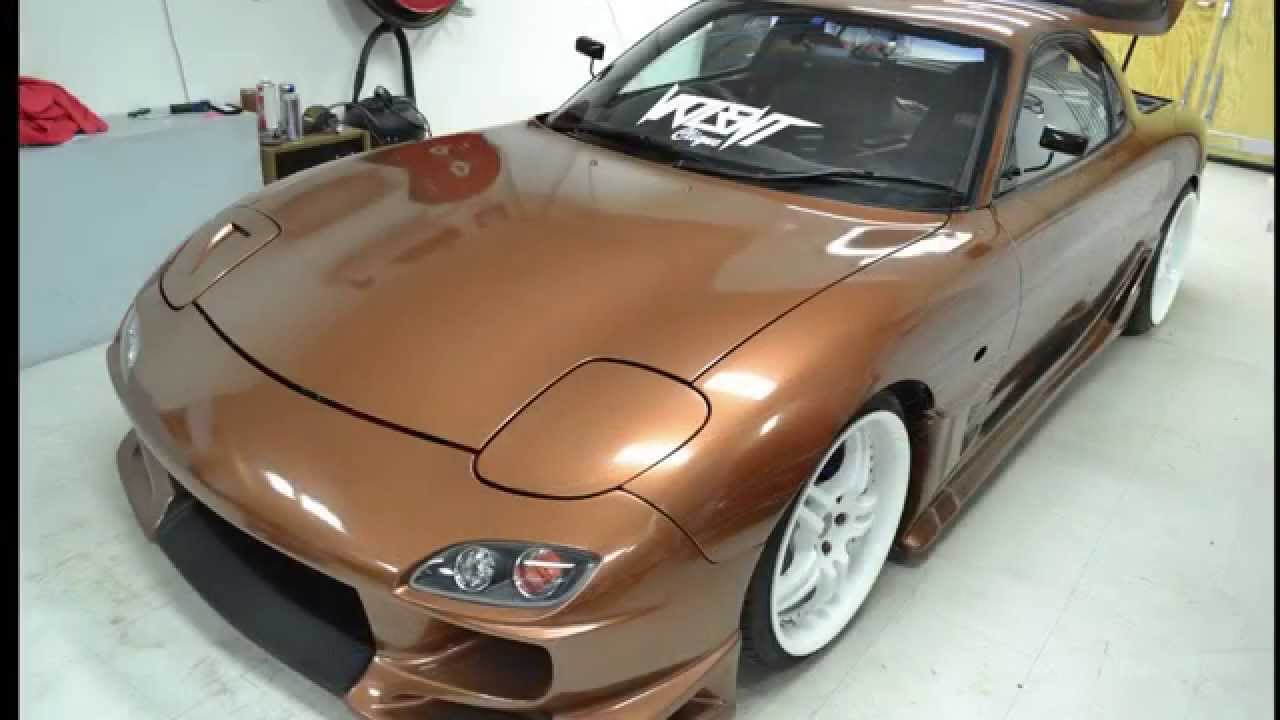 MAZDA RX7 wrapped by DG SOLFILM using Arlon vinyl - YouTube