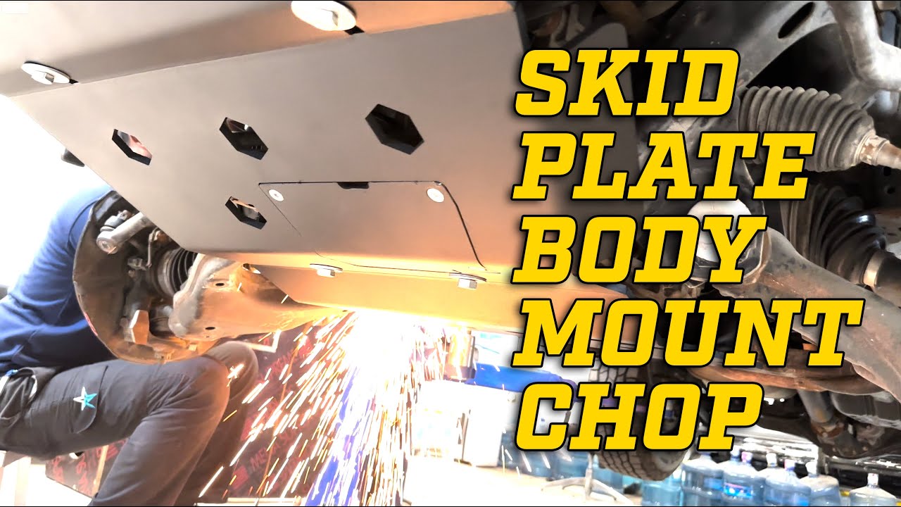 Skid Plate and Body Mount Chop of Fj cruiser - YouTube