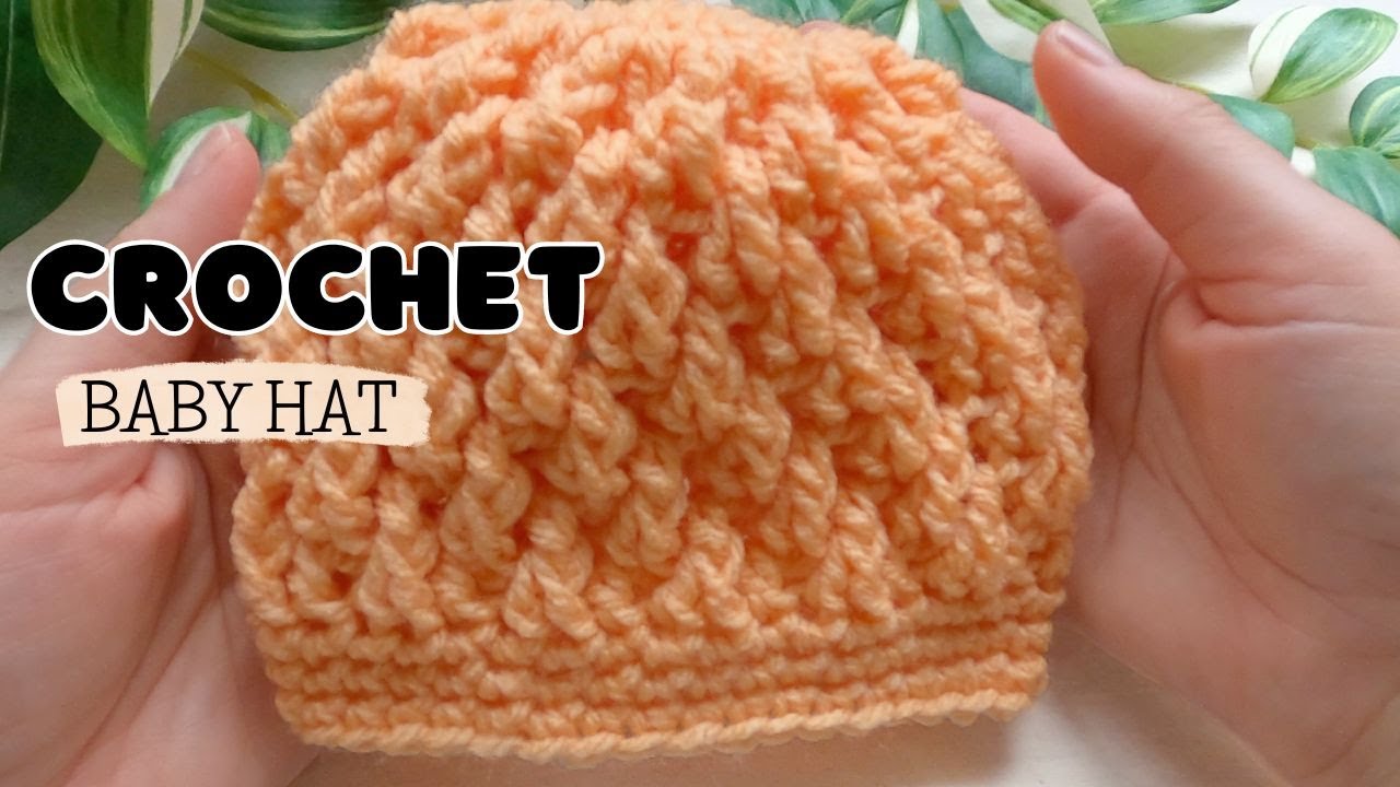 Fast and Easy Crochet Newborn Hat Tutorial for Beginners - YouTube