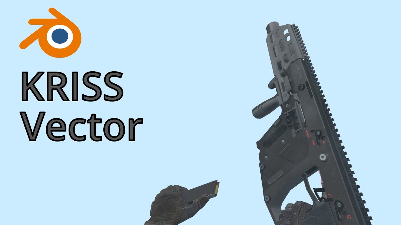 KRISS Vector reload animation (blender) - YouTube