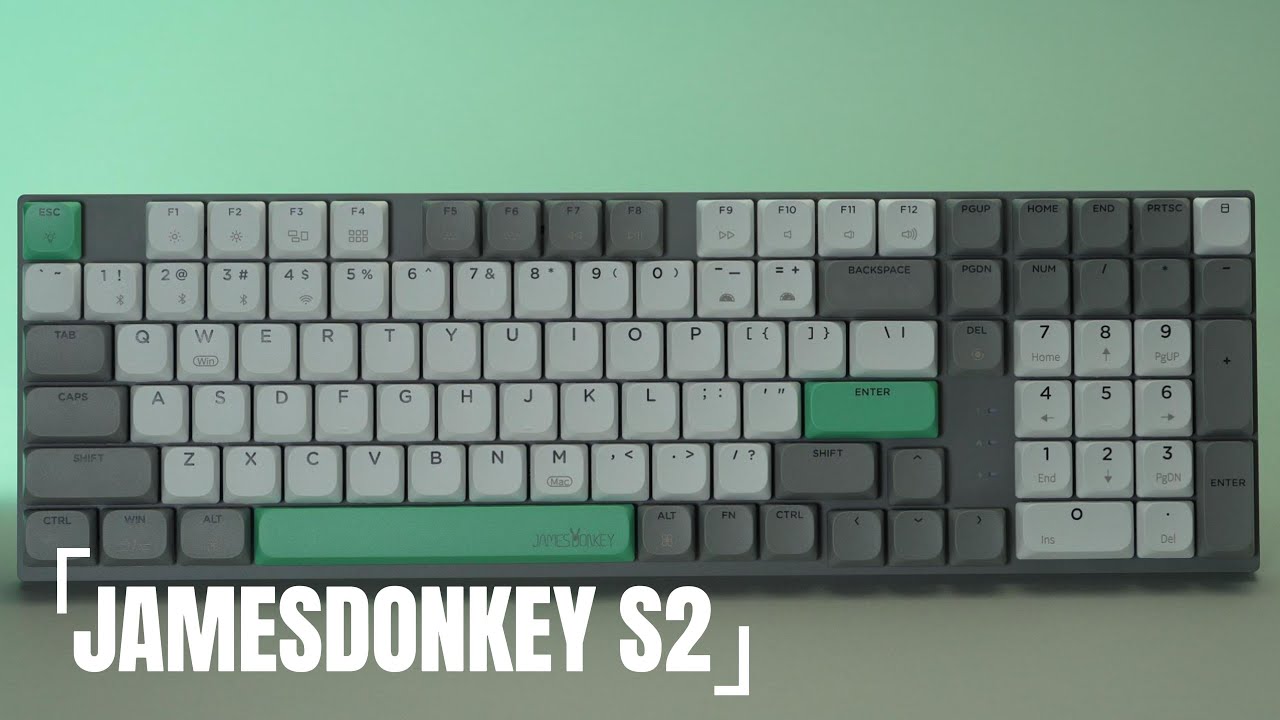 JAMESDONKEY S2 Low Profile Keyboard Unboxing-Portable&Budget - YouTube