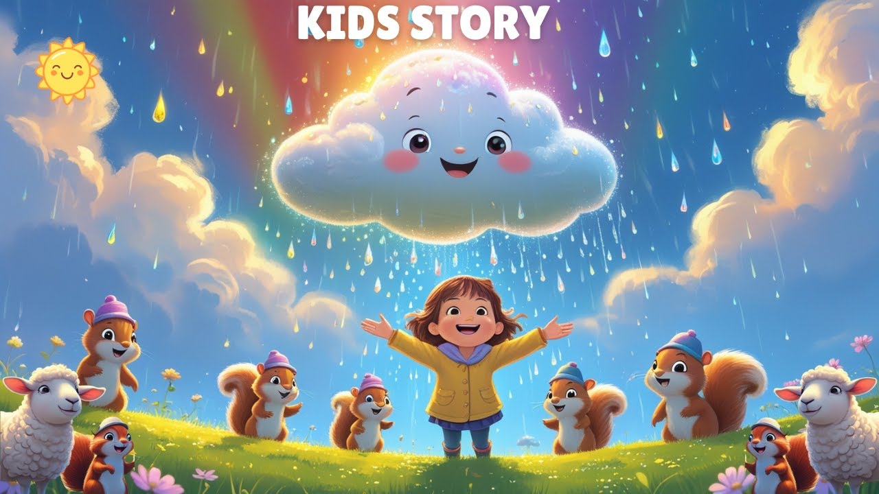 The Little Cloud Who Couldn’t Stop Giggle Raining - Story For Kids in ...