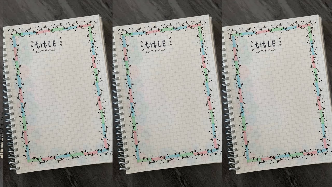 Project Work Design/ Assignment Front Page Design for School Project ...