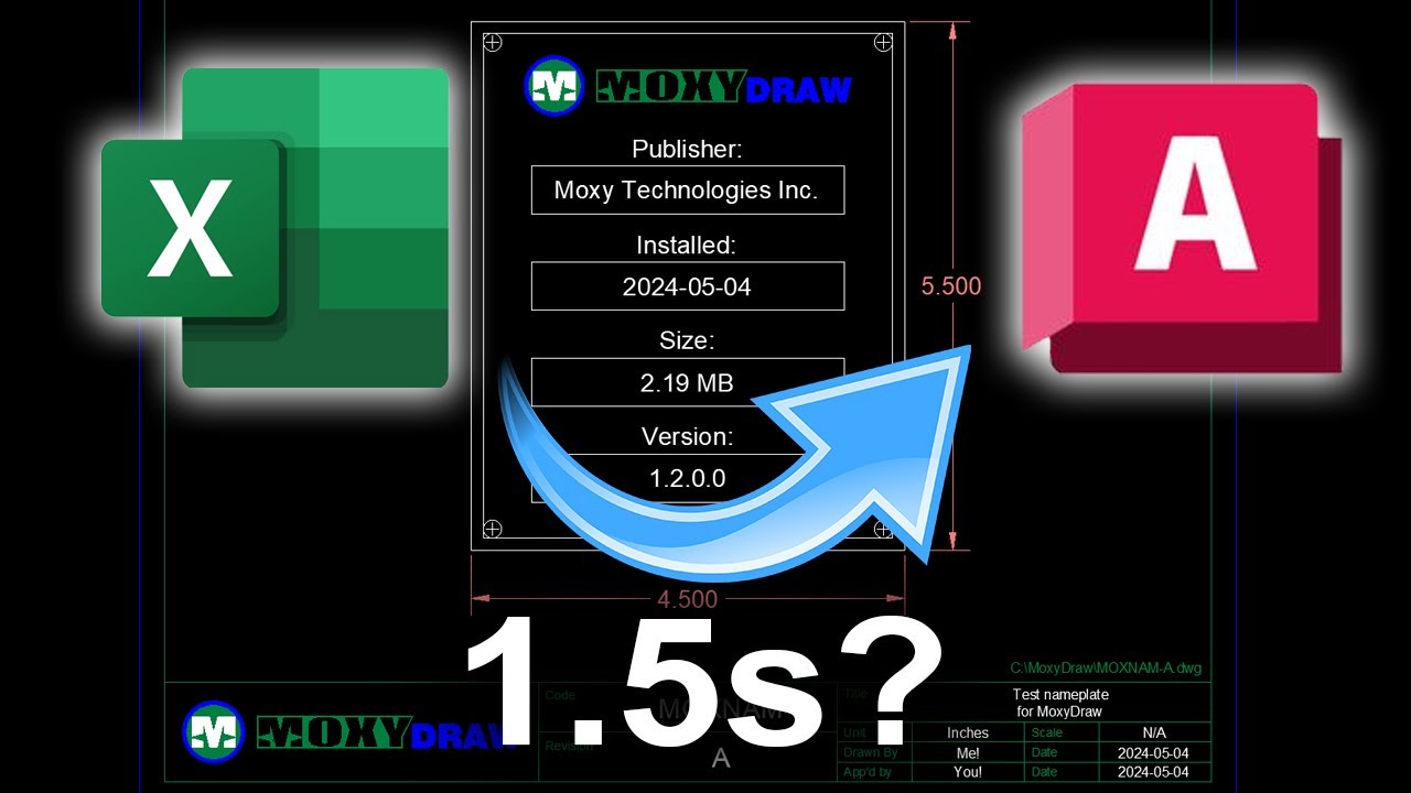 How to draw a custom drawing in AutoCAD in less than 1.5s? - YouTube