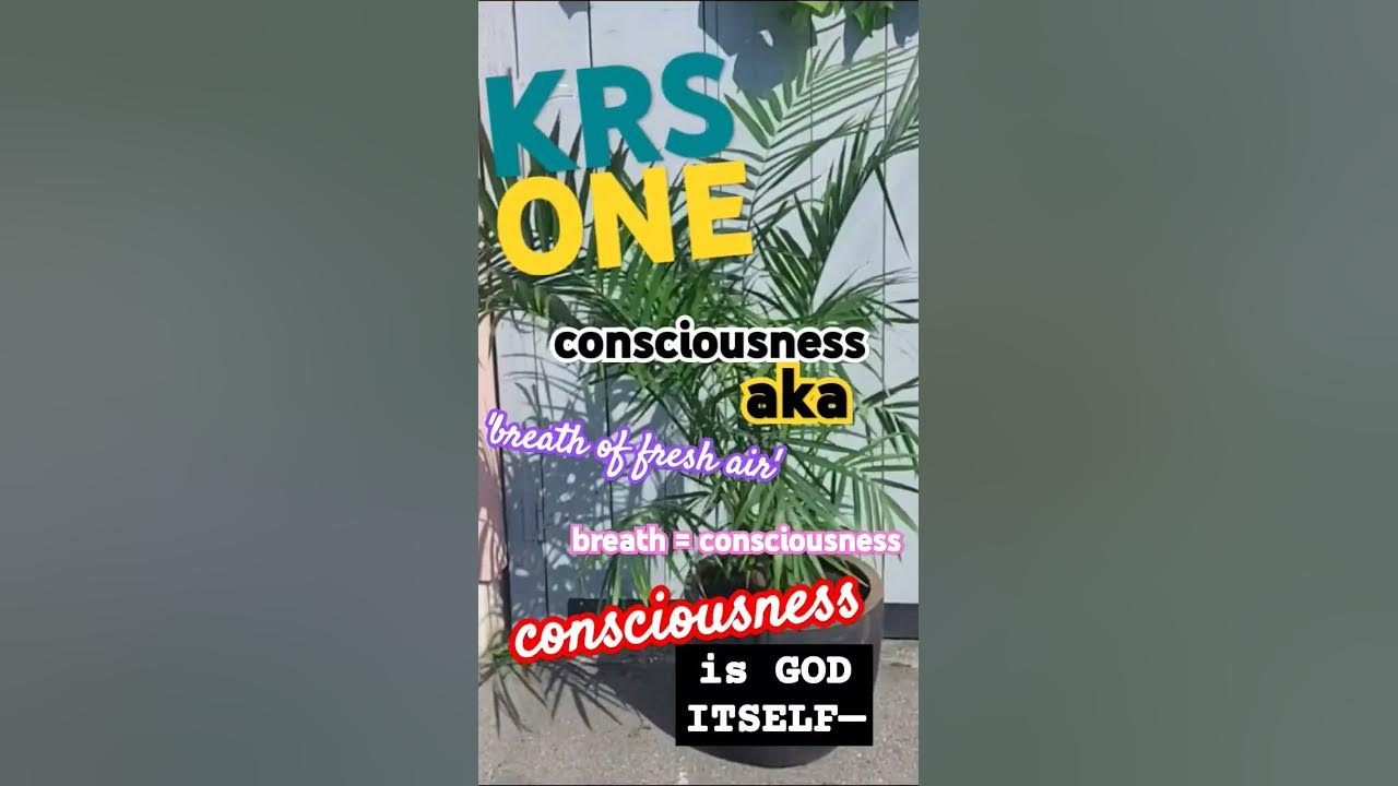 KRS ONE 'GETS IT' CONSCIOUSNESS IS AIR IS BREATH IS GOD ITSELF— #meditation #spirituality #yoga ...
