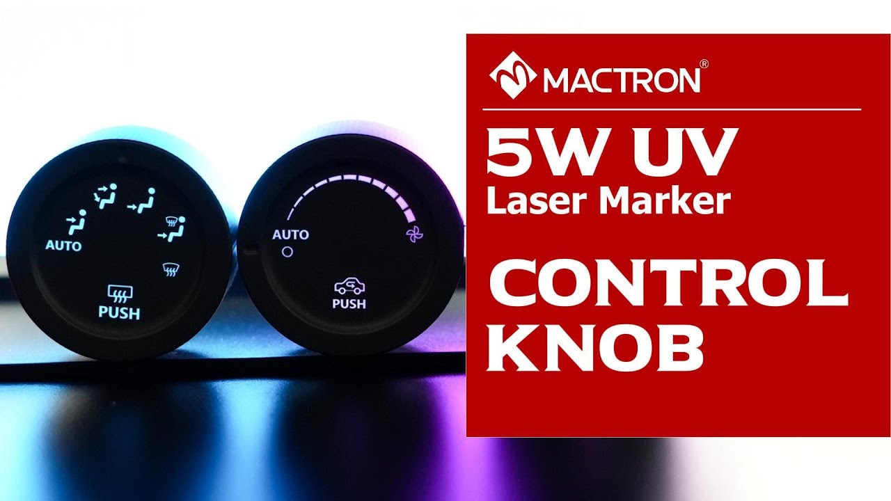 Mactron Laser | Car Climate Control Knobs Transparent Laser Marking ...