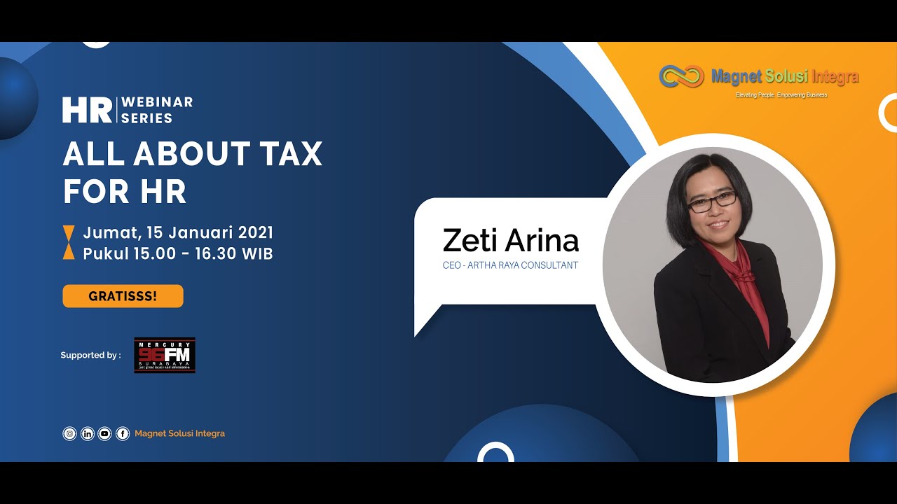 ALL ABOUT TAX FOR HR (WEBINAR - MSI CONSULTING) - YouTube