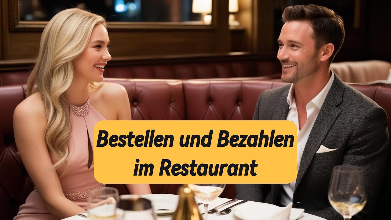 Deutsch lernen: Bestellen und Bezahlen im Restaurant - YouTube