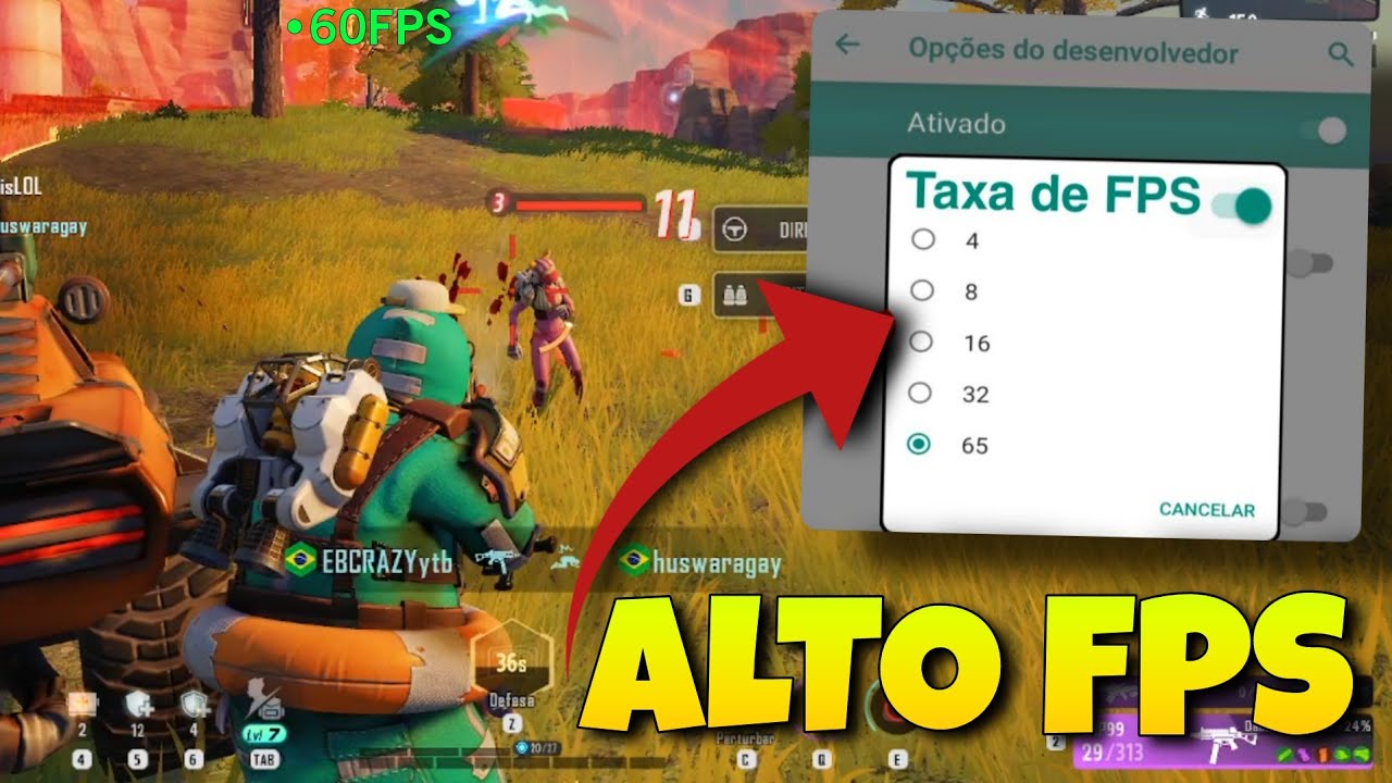 Como Ativar o Alto FPS dos Jogos em qualquer Celular Sem Aplicativos Farlight 84, Free Fire ...