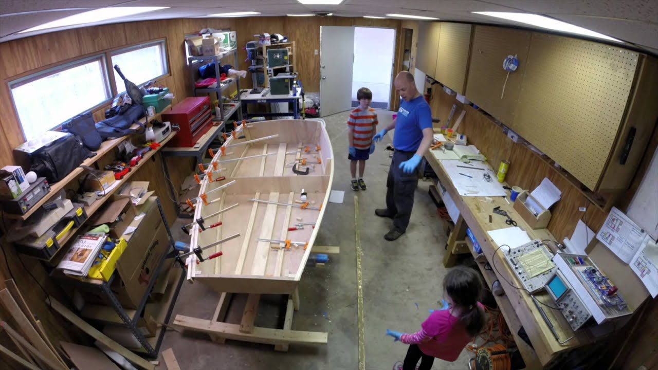 Building a Wooden Optimist Pram - YouTube