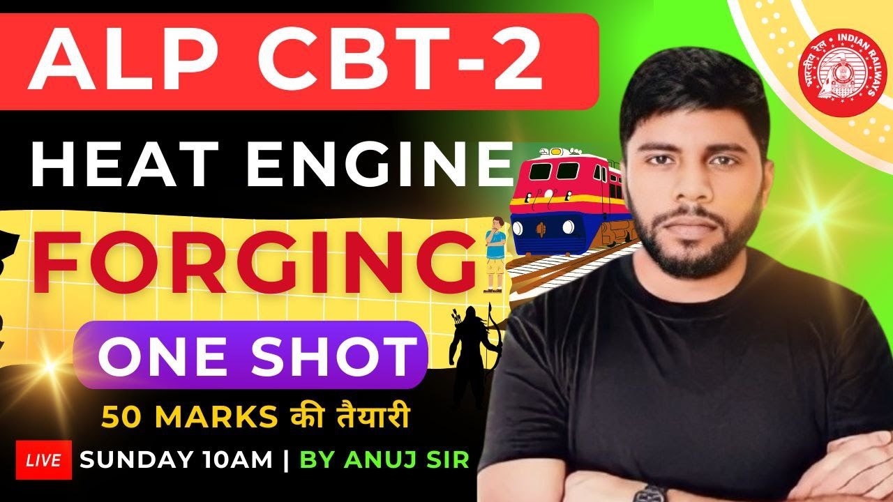 ALP CBT-2 One Shot Class | Hand Forging in one shot | Heat Engine One Shot class Forging By Anuj ...